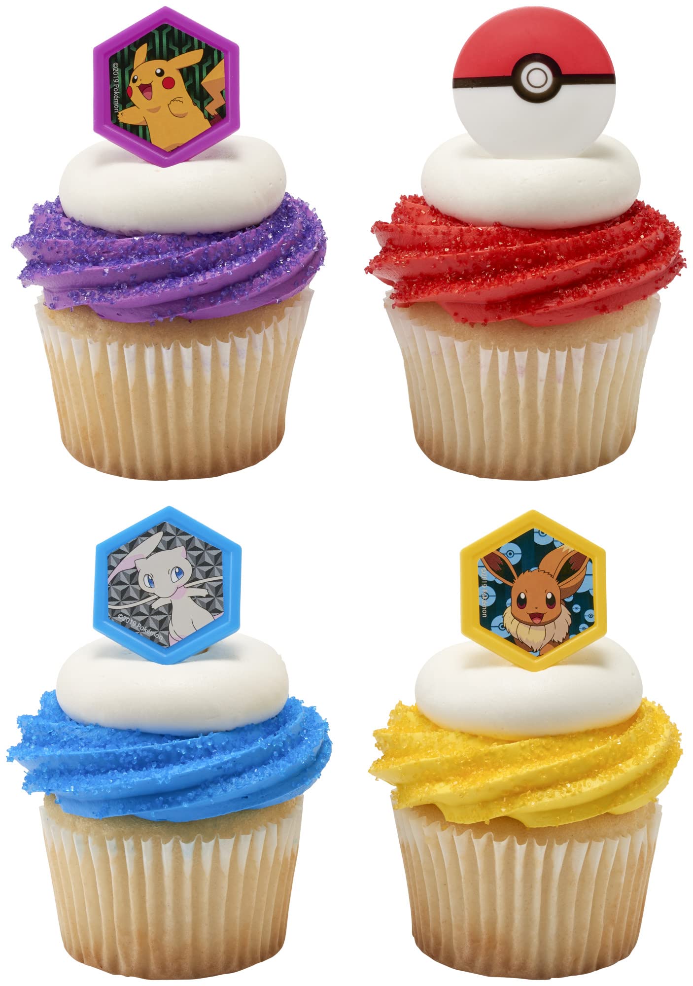 Snapklik.com : DecoPac Pokemon I Choose You Rings, Cupcake Decorations