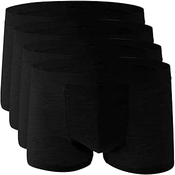 Men's Low Rise Briefs 4PC Solid Lightweight Boxers Underpants ...