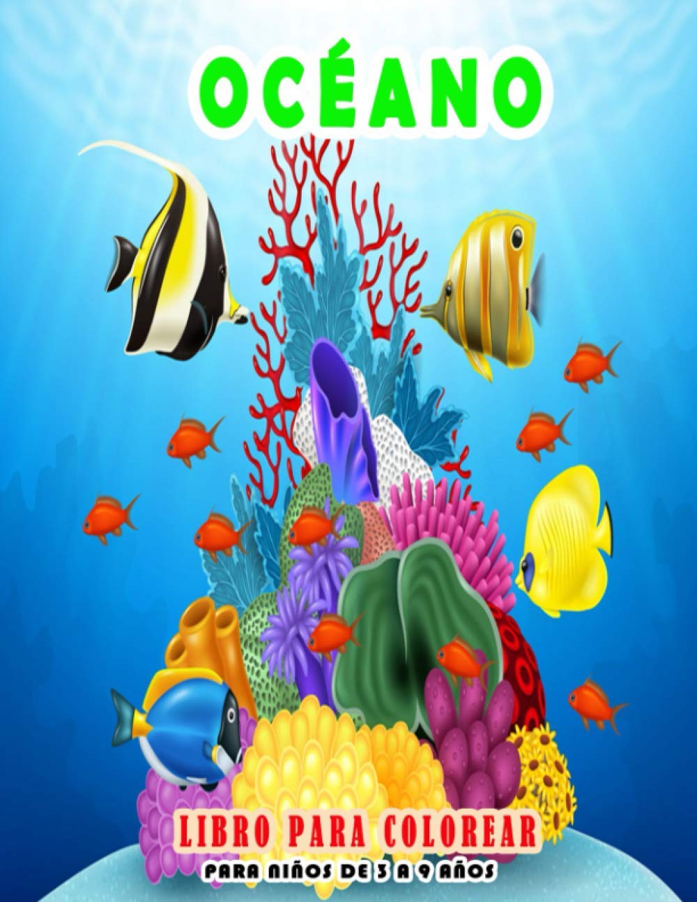 Buy Océano Libro Para colorear para niños de 3 a 9 años: Vida marina ...