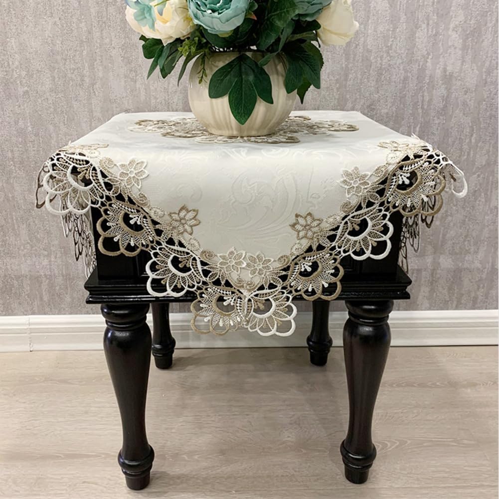 Amazon.com: AMZALI Square Tablecloth, Stain Resistant Damask Fabric ...