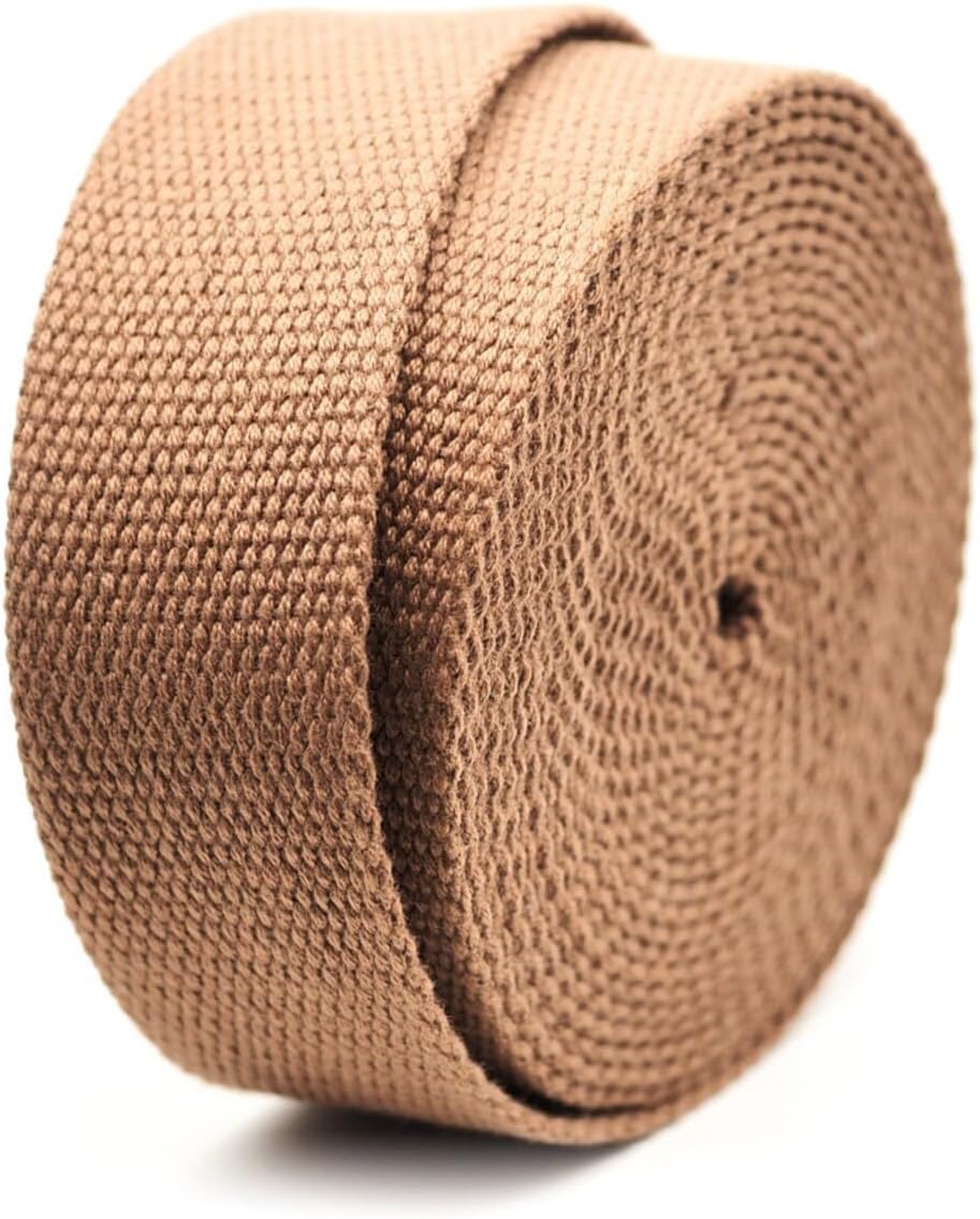 Amazon.com : CRAFTMEMORE 1.5 Inches Heavy Cotton Webbing - Plain Weave ...