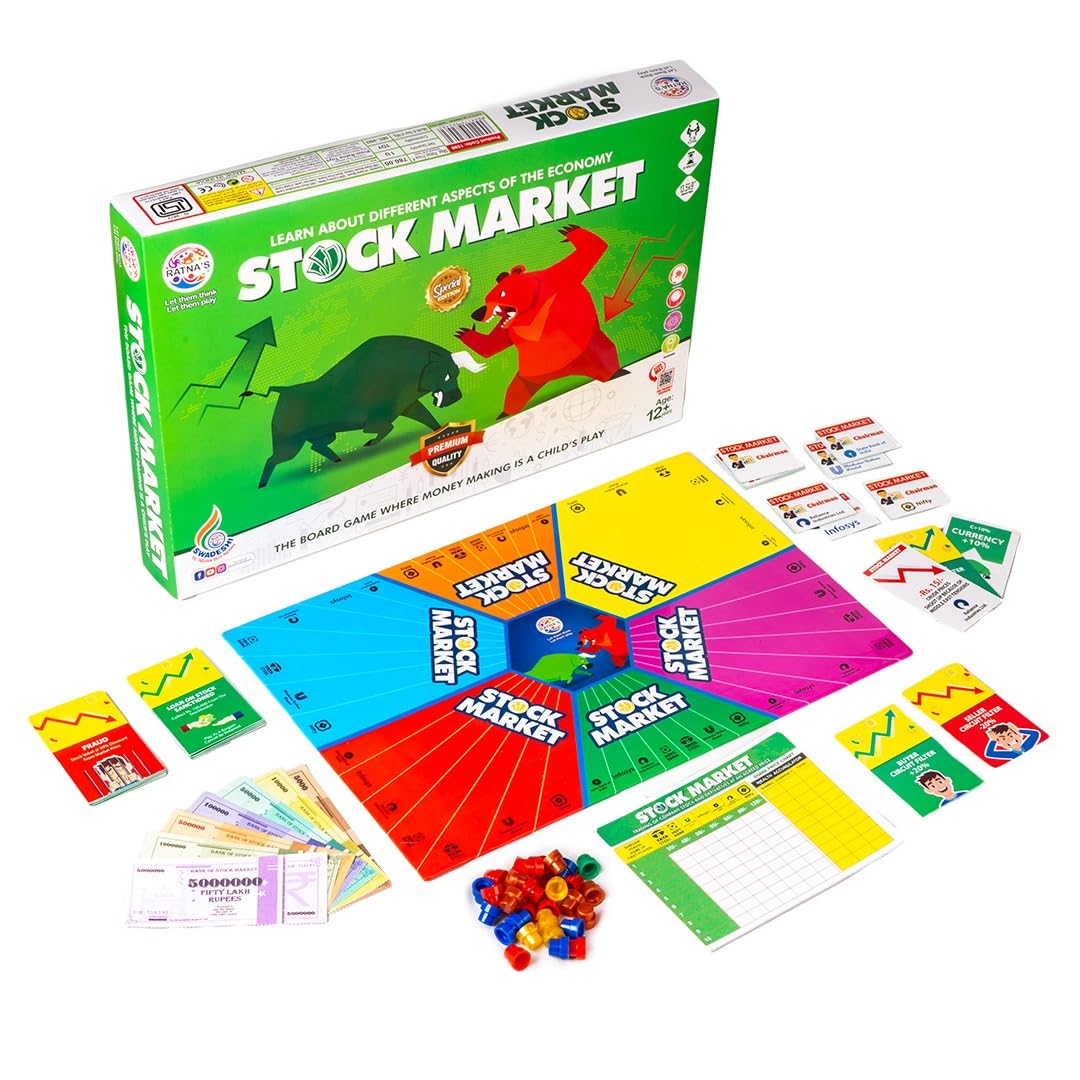 Buy Ratna's Stock Market Board Game Where Money Making is A Child's ...