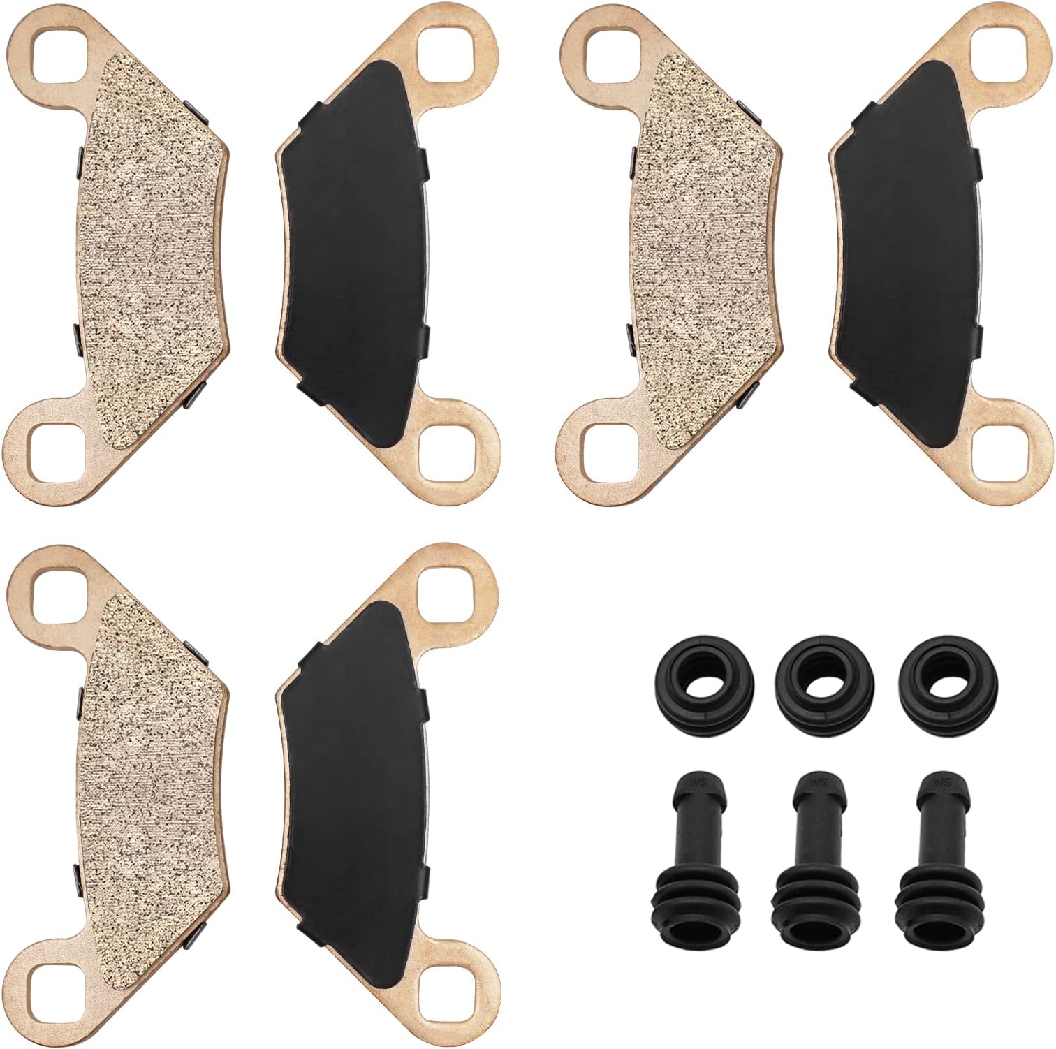 Amazon.com: Front Rear Brake Pads Sintered for Sportsman 300/400/450 ...