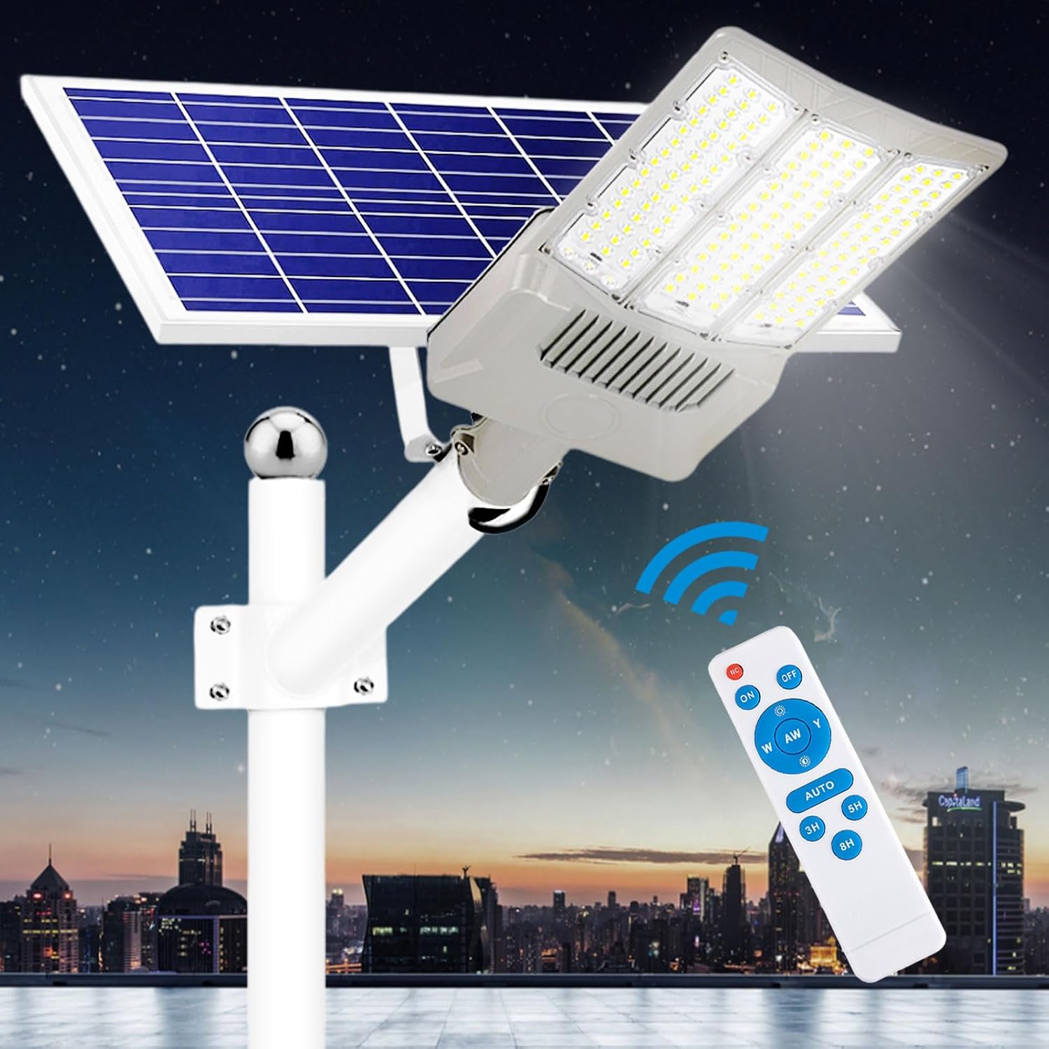 1200W Solar Street Lights Outdoor, Motion Sensor Led Solar Outdoor ...