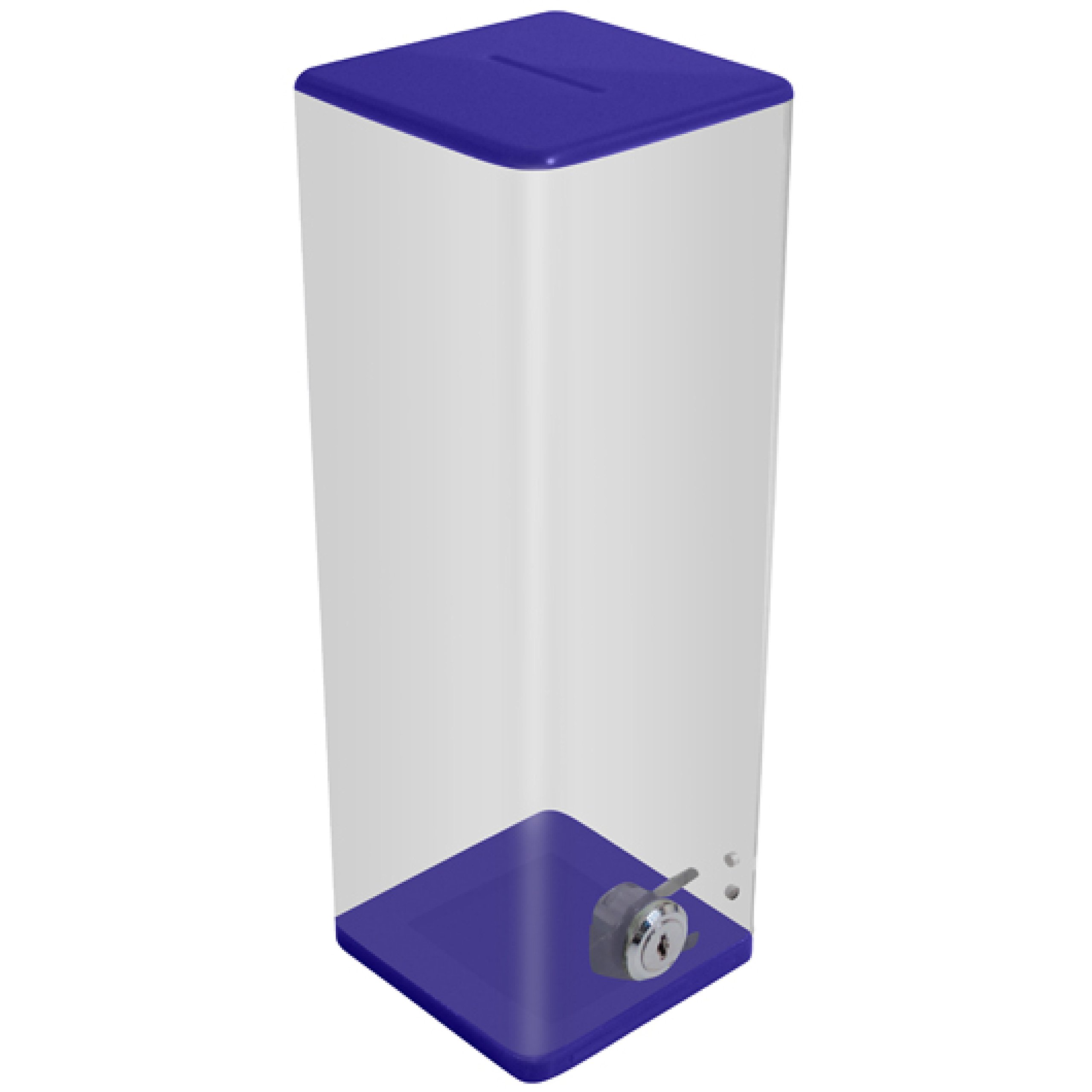 Buy MCB- Donation Box - Ticket Box - 10" Tall Square Acrylic Donation ...