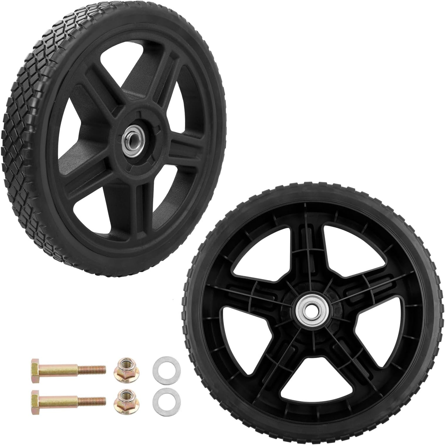 Amazon.com: 10 Inch Lawn Mower Wheels Wheel kits with Bolts & Nuts ...