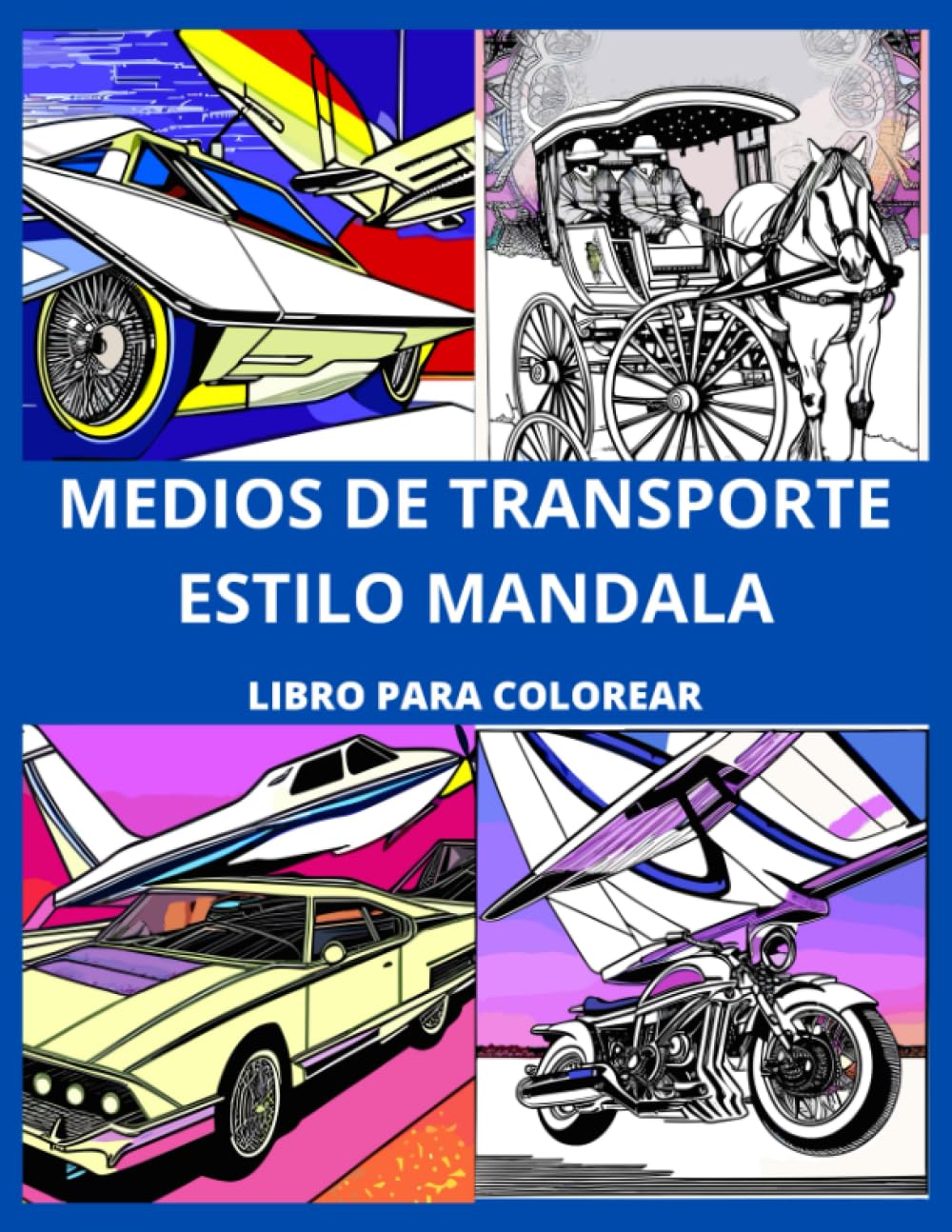 Amazon.com: Mandalas para colorear-imagenes de diferentes transportes ...