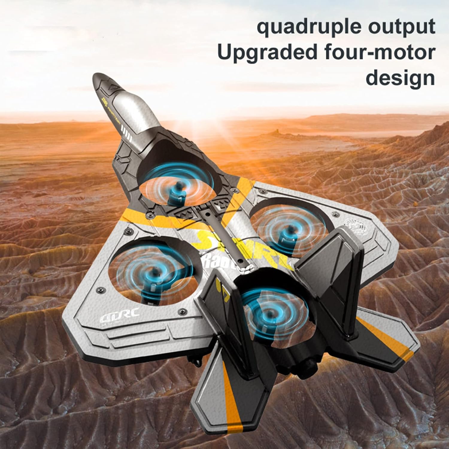 CYCUFF Avión de control remoto avión de control remoto de 24 GHz 4 ...