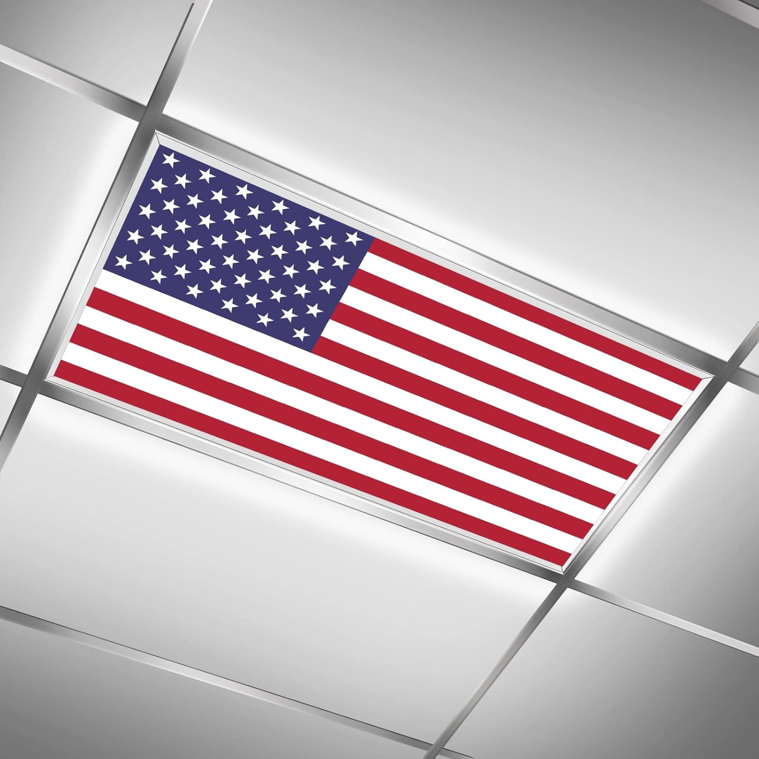 USA Flag American Flag Ceiling Fluorescent Light Covers for Classroom ...