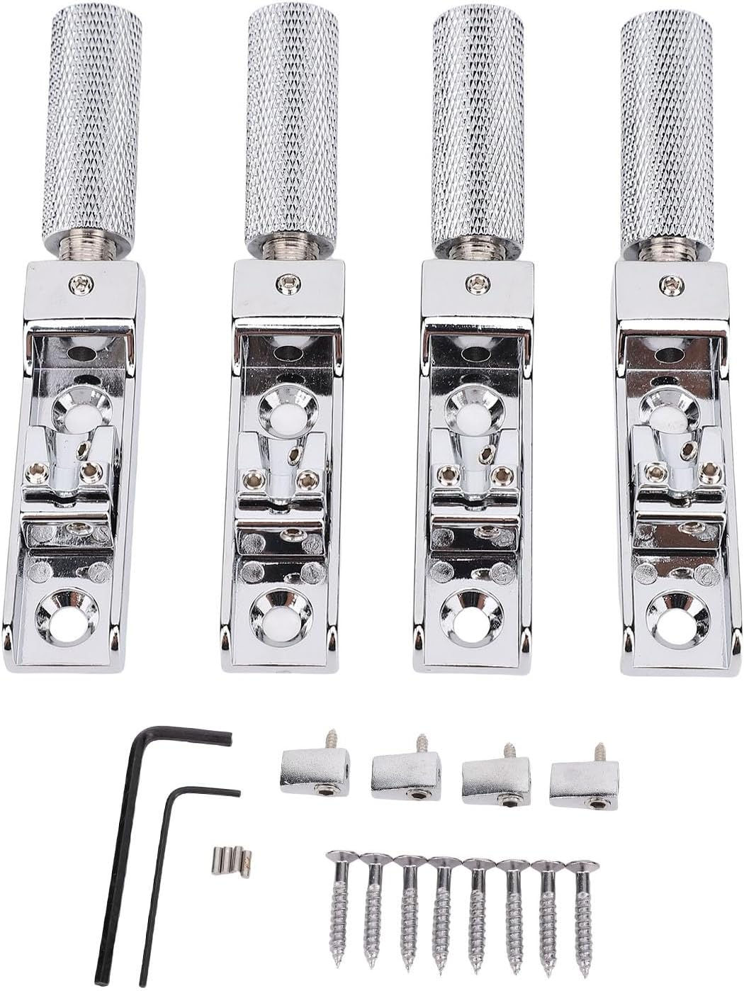 Amazon.com: 4 String Headless Bass Bridge & Lock Kit, Split Type with ...