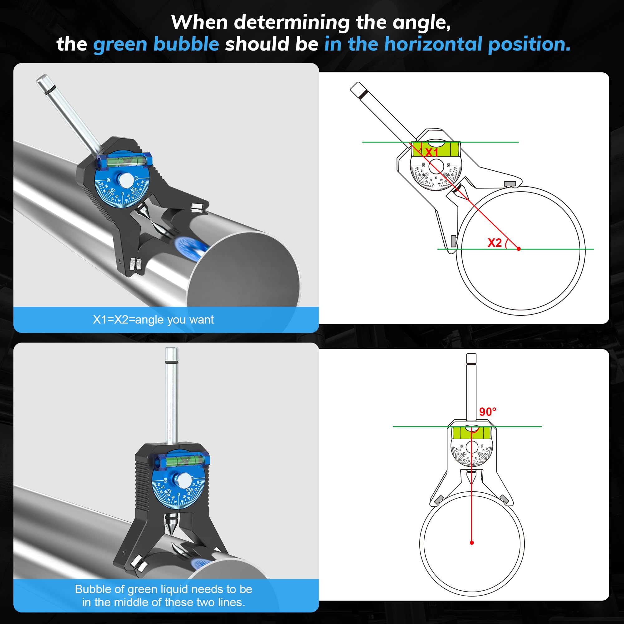 Snapklik.com : Pipe Center Finder, Pipe Marking Center Tool, Locate And ...