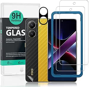 Ibywind 2 Pack Screen Protector For Xiaomi Poco X7 Pro 5G 6.67",9H Hardness Tempered Glass,With ...