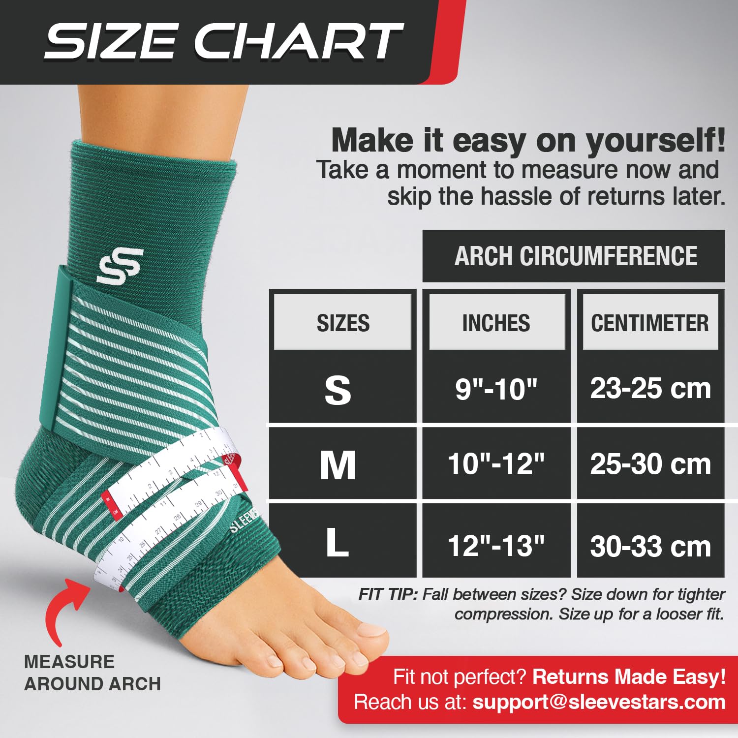 Snapklik.com : Sleeve Stars Ankle Brace For Women & Men, Ankle Wrap For ...