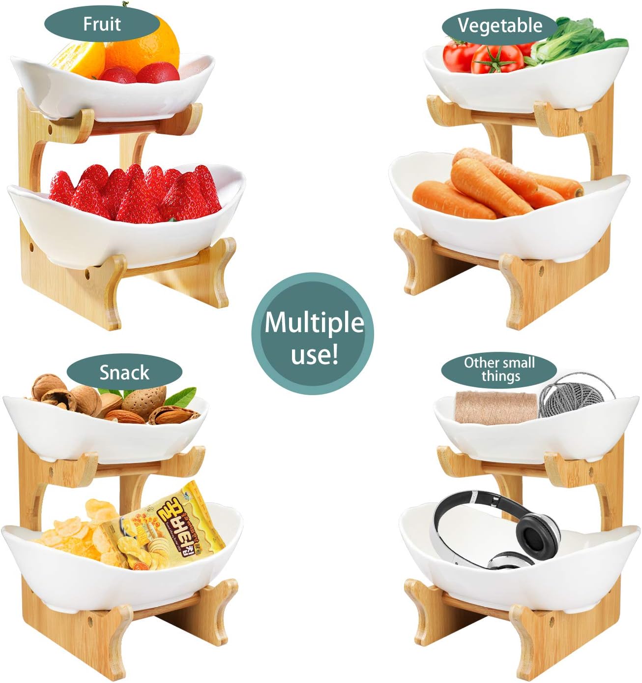 Seven Sparta 2 Tier Fruit Bowl for Kitchen Australia | Ubuy