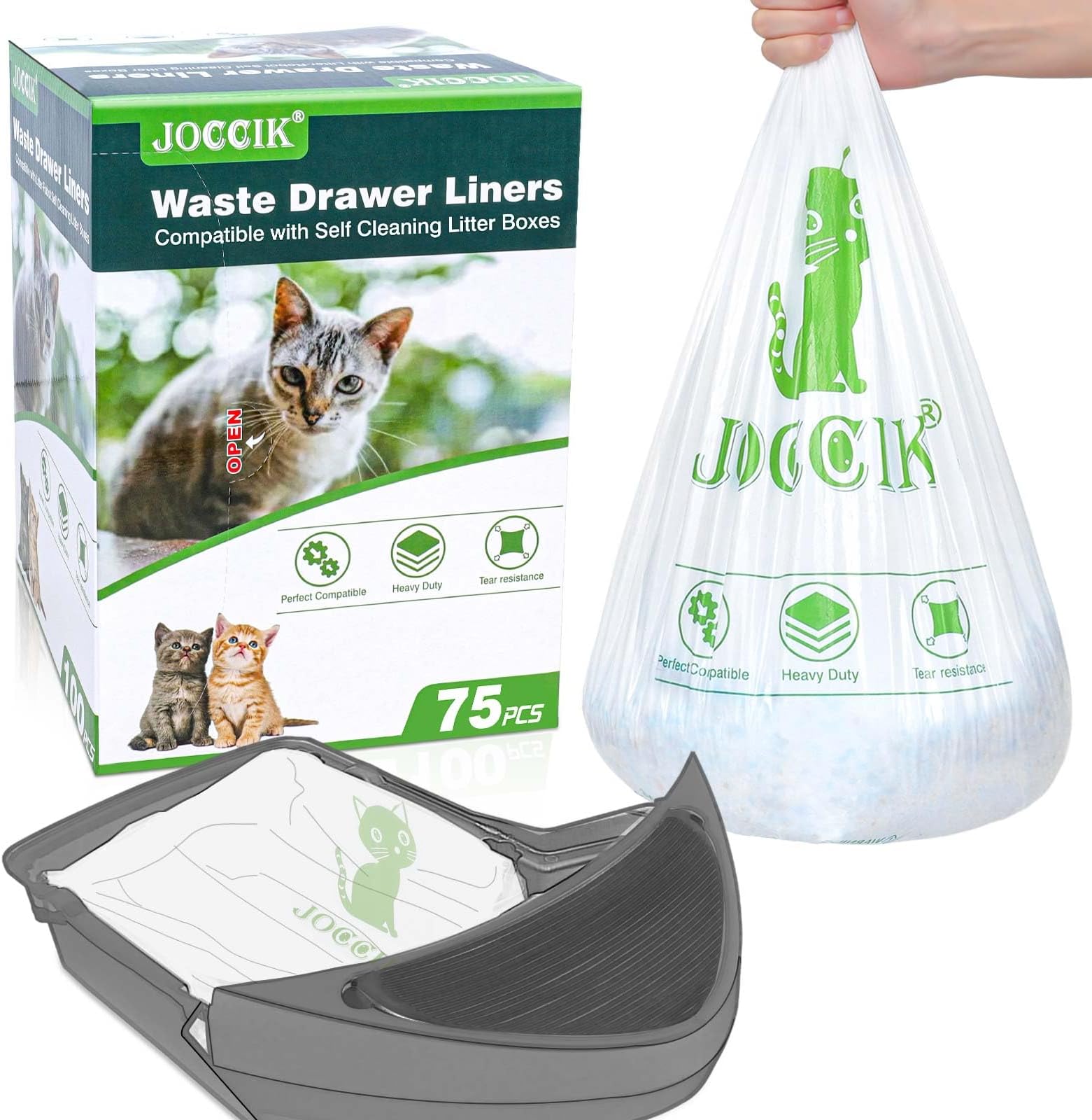 Amazon.com: 100 Count Waste Drawer Liners Bags Compatible with All ...
