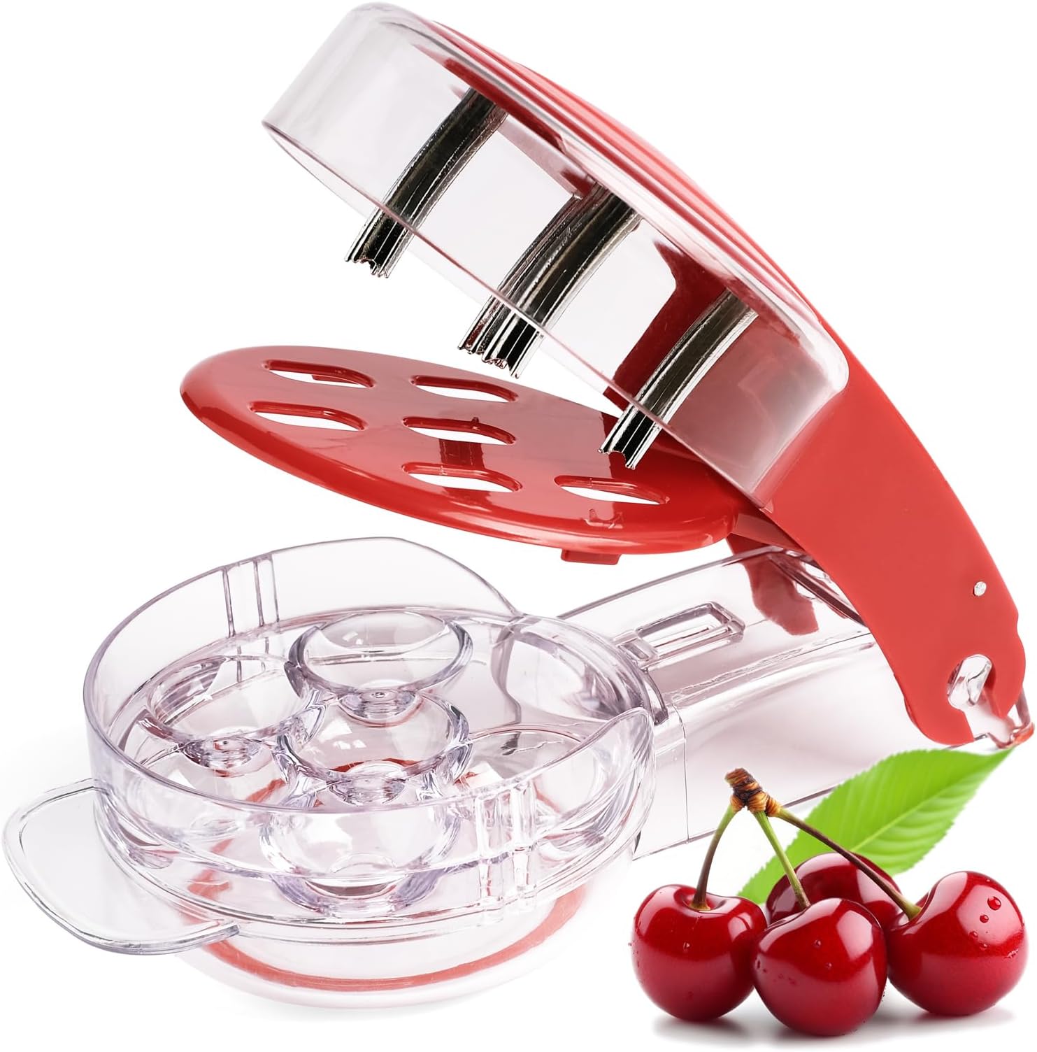 Amazon.com: Cherry Pitter Tool Pit Remover - Cherry Seed Remover 6 at a Time - Portable Cherry ...