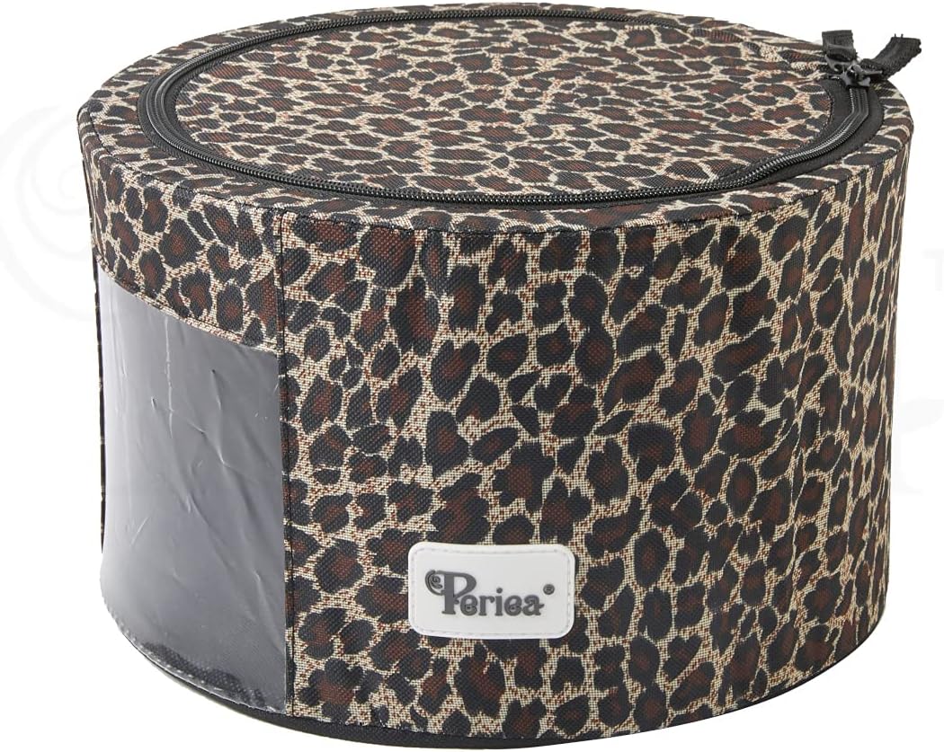 Periea 'Abby' Round Home Storage Boxes with Zip Lids, Front Window ...