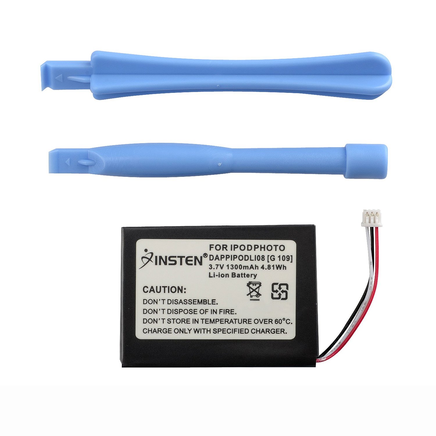 Insten 3.7V 1200mAh Battery Replacement Kit for iPod 4G/Photo with 2 ...