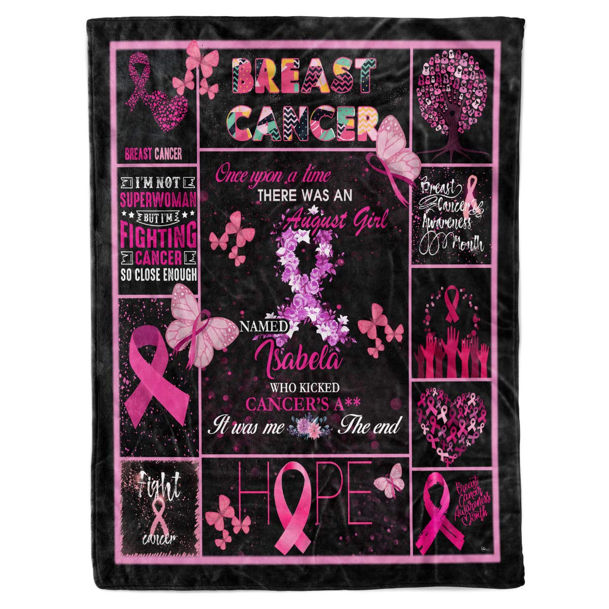 Fleece Cancer Ribbon