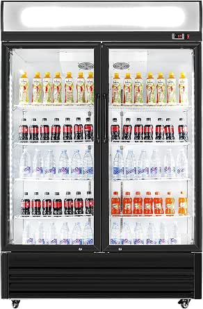 Amazon.com: UBGO Back Bar, Commercial Glass 2 Merchandiser Display Case ...