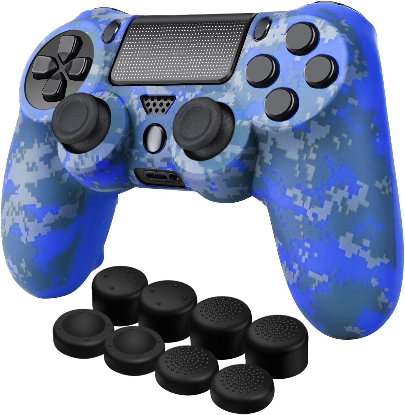 Amazon.com: Skin for Ps4 Controller, Anti-Slip Silicone Shell Cover ...