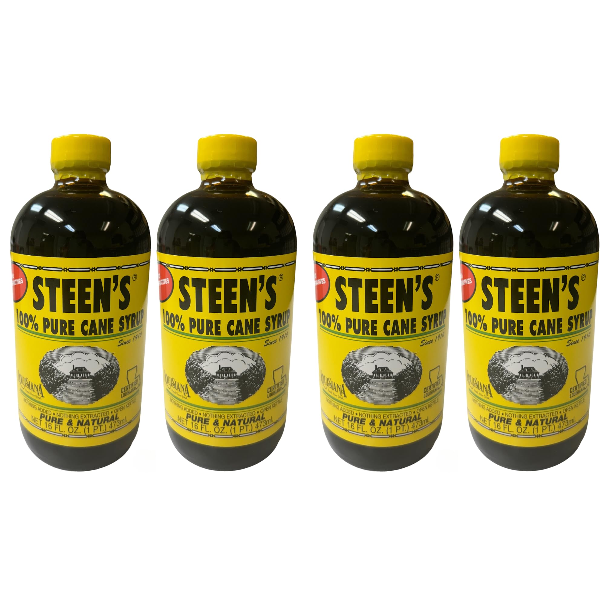 Amazon.com: Steen's 100% Pure Cane Syrup 16fl. Oz (Pack of 4 ...