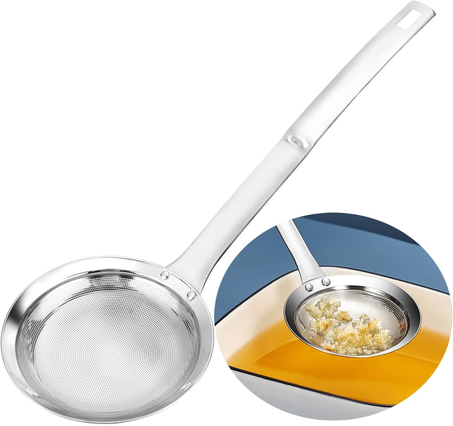 Amazon.com: TEMCHY Hot Pot Fat Skimmer Spoon - Stainless Steel Fine ...
