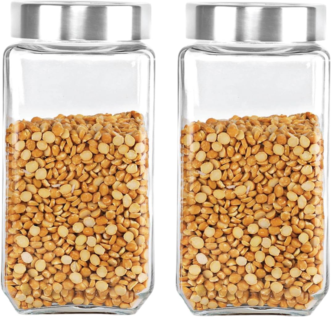 TREANDCARD CUBE JAR 1000ML SET OF 4 PCS : Amazon.in: Home & Kitchen