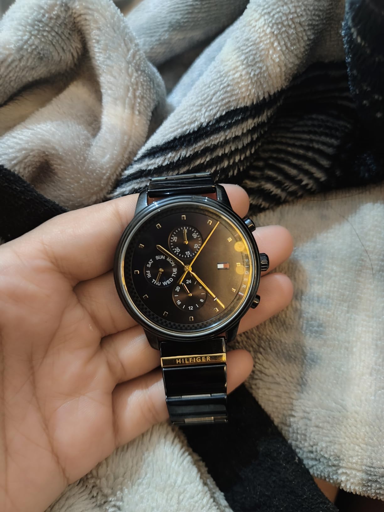 Tommy Hilfiger Quartz Multifunction Blue Dial Metal Strap Watch for ...