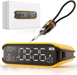 Amazon.com: V-Checker Pomodoro Timer with Alarm Clock, Desk Productivity Timer, Rotating to ...