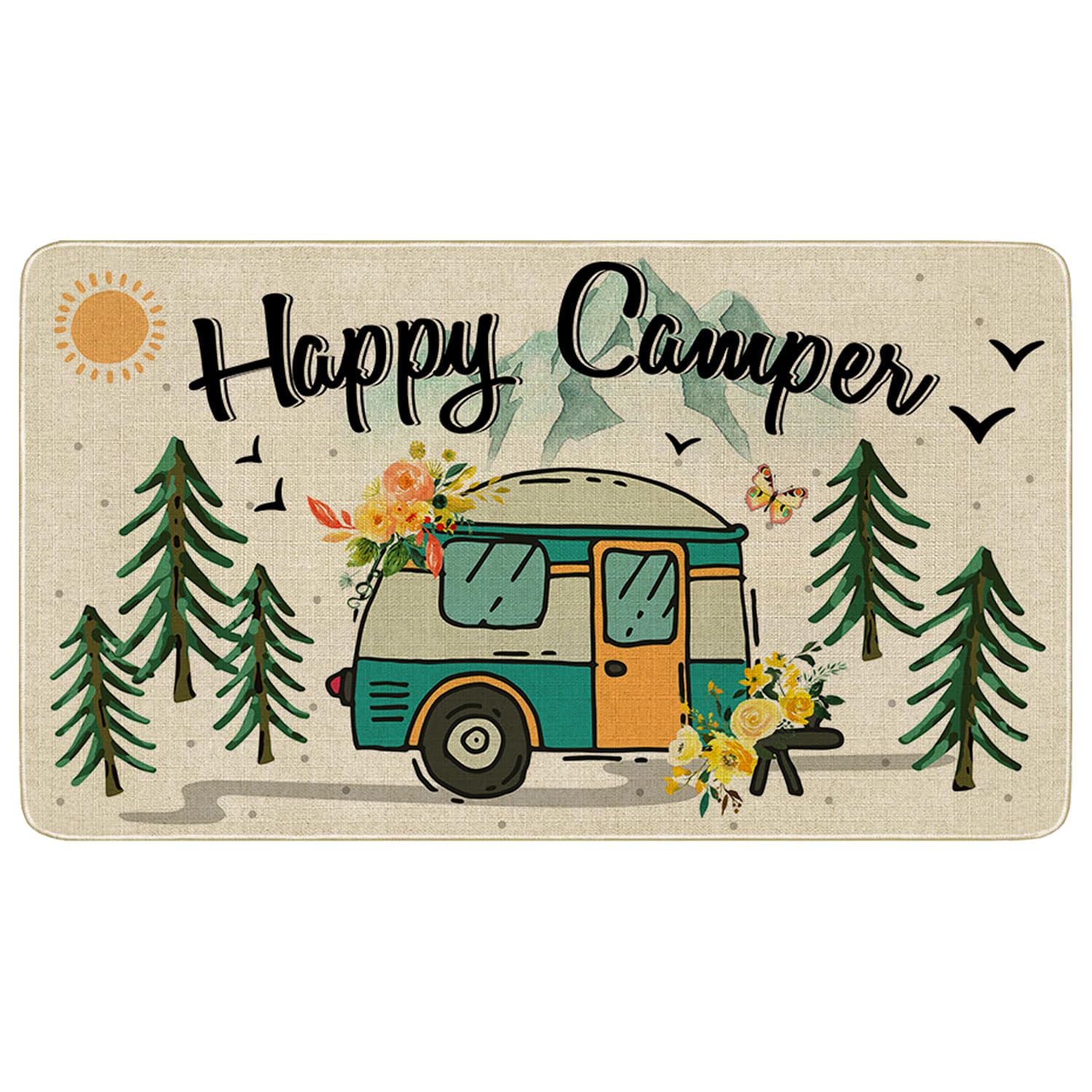 Amazon.com: Camping Door Mat,Camping RV Entranc Decorative Welcome ...