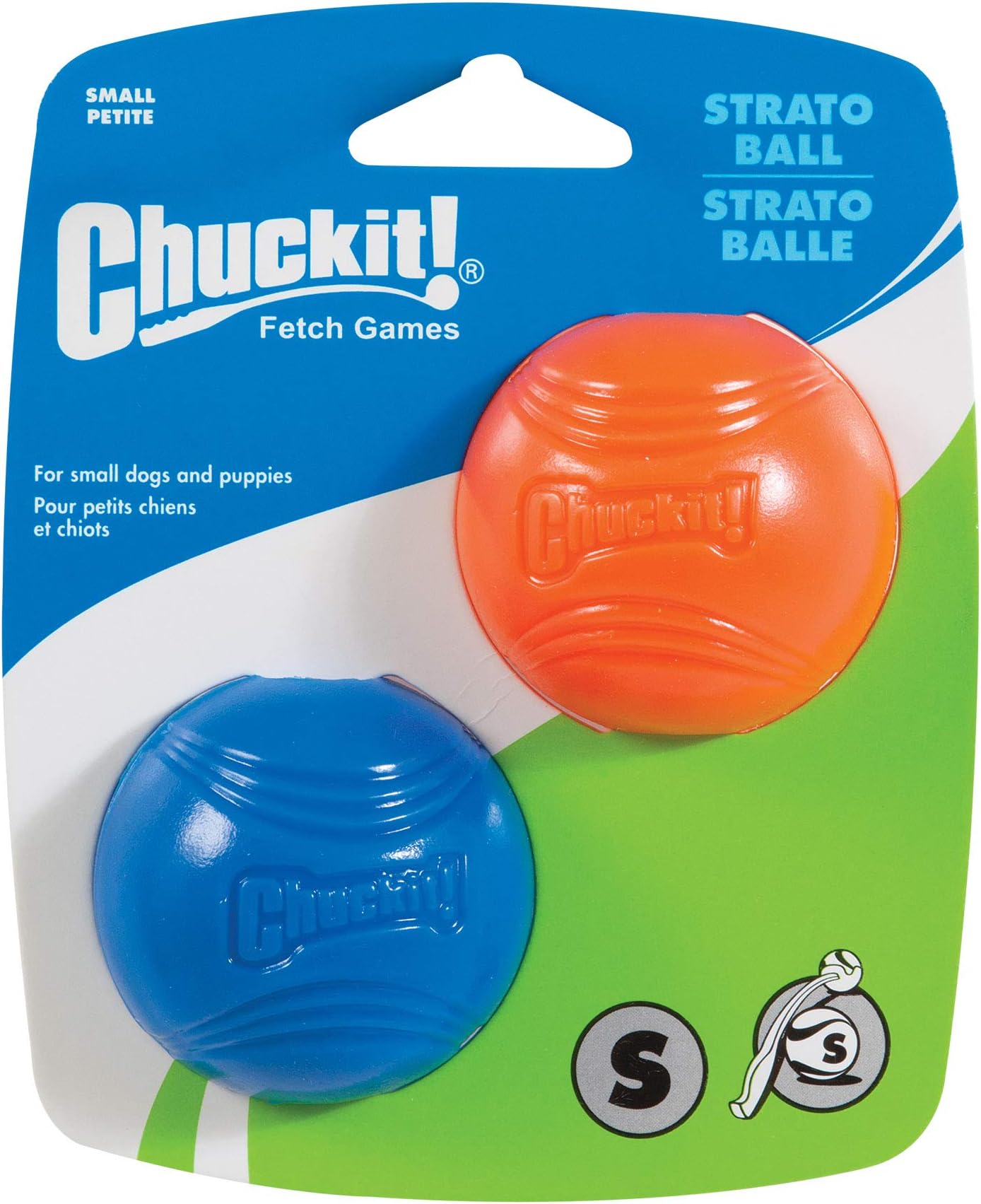 Pet Supplies : Chuckit! Strato Ball Dog Toy, Small (2 Inch) 2 Pack ...