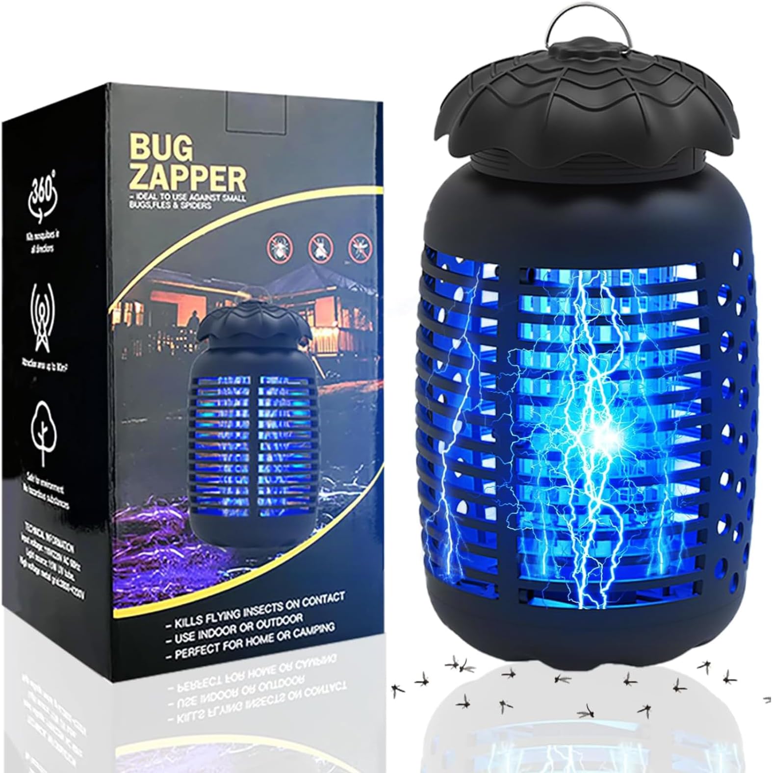 Steren INSECTRONIC Exterminador electrónico de insectos voladores, 7 W ...