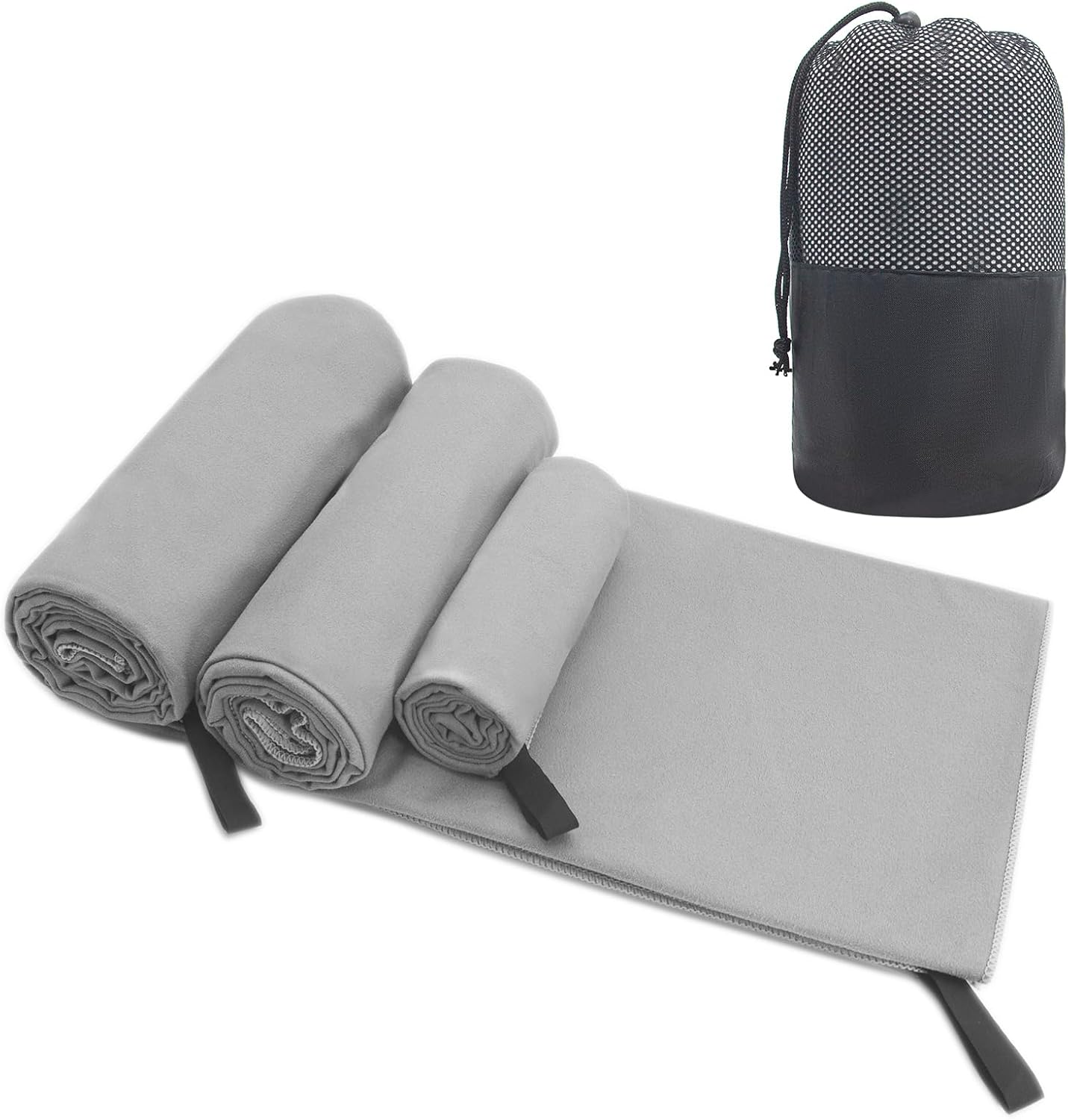 3pack Fast Drying Towels, Microfiber Quick Dry Beach Towel Oversized ...