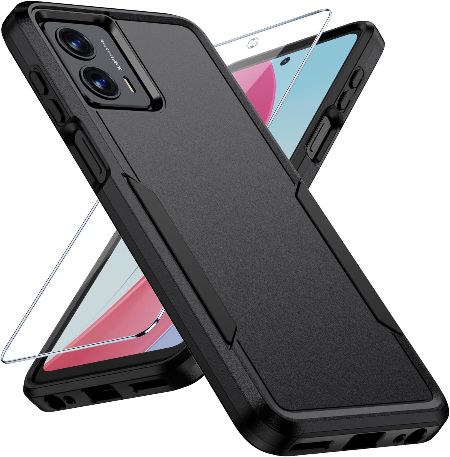 Amazon.com: for Moto G Stylus 5G 2024 Case with Built-in Screen Protector, Waterproof Case ...