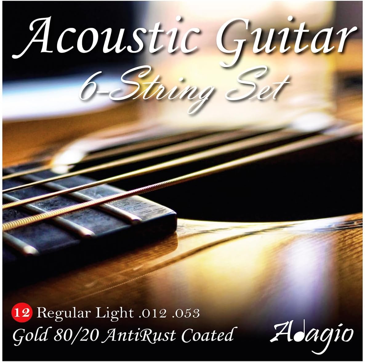 Multipack 2x Full Sets of Acoustic Guitar Strings 80/20 Bronze Coated ...