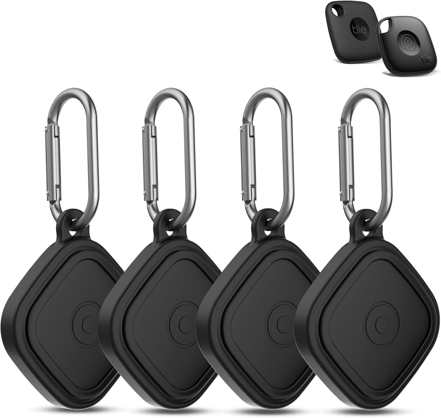 Amazon.com: 4-Pack Compatible for Tile Mate Case 2024, Soft Silicone ...