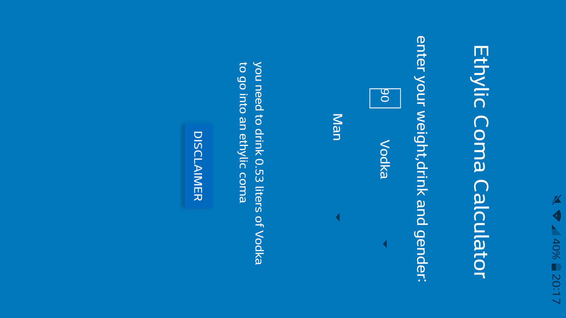 Ethylic coma calculator - App on the Amazon Appstore