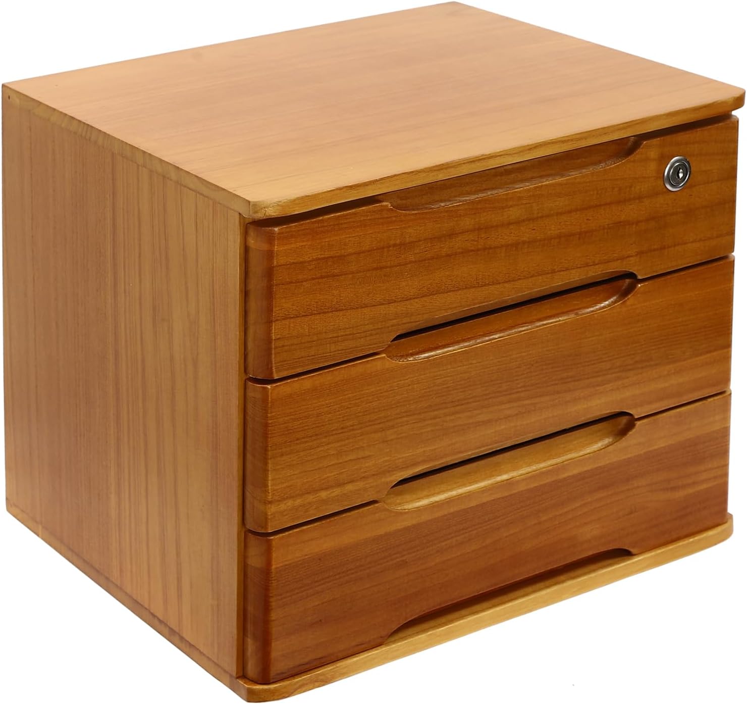 Amazon.com : NEATOOM 3 Drawers Wooden Desktop Storage Box, Desktop ...