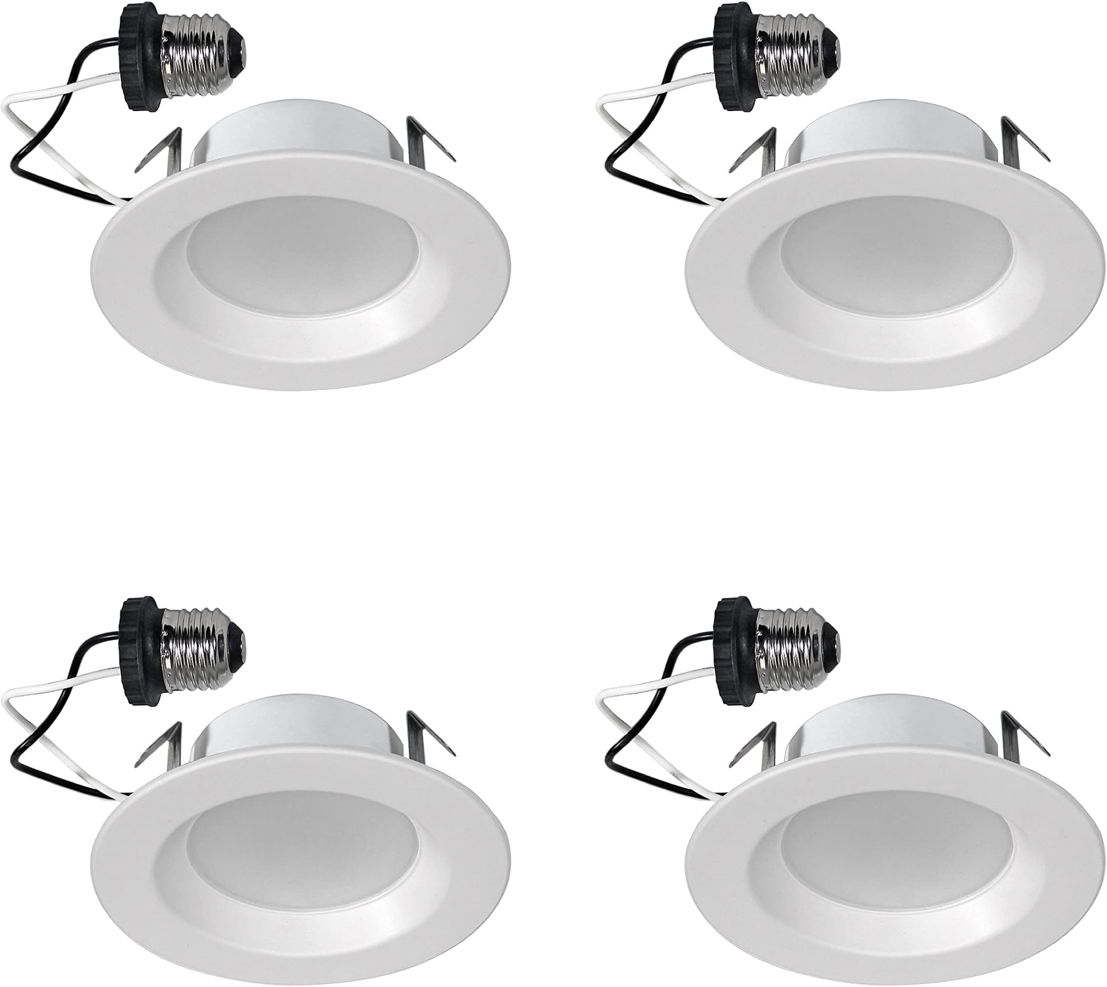 SYLVANIA 4” LED Recessed Lighting Downlight with Integrated Trim, 8W ...