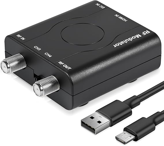 Amazon.com: HDMI to RF Modulator, HDM61 VHF HDMI to RF Converter ...