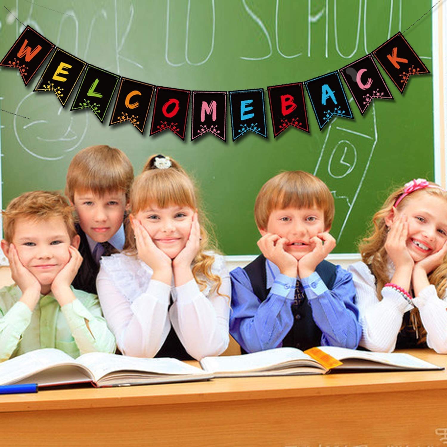 Welcome Back Banner for Classroom Decorations, Welcome Bulletin Board ...