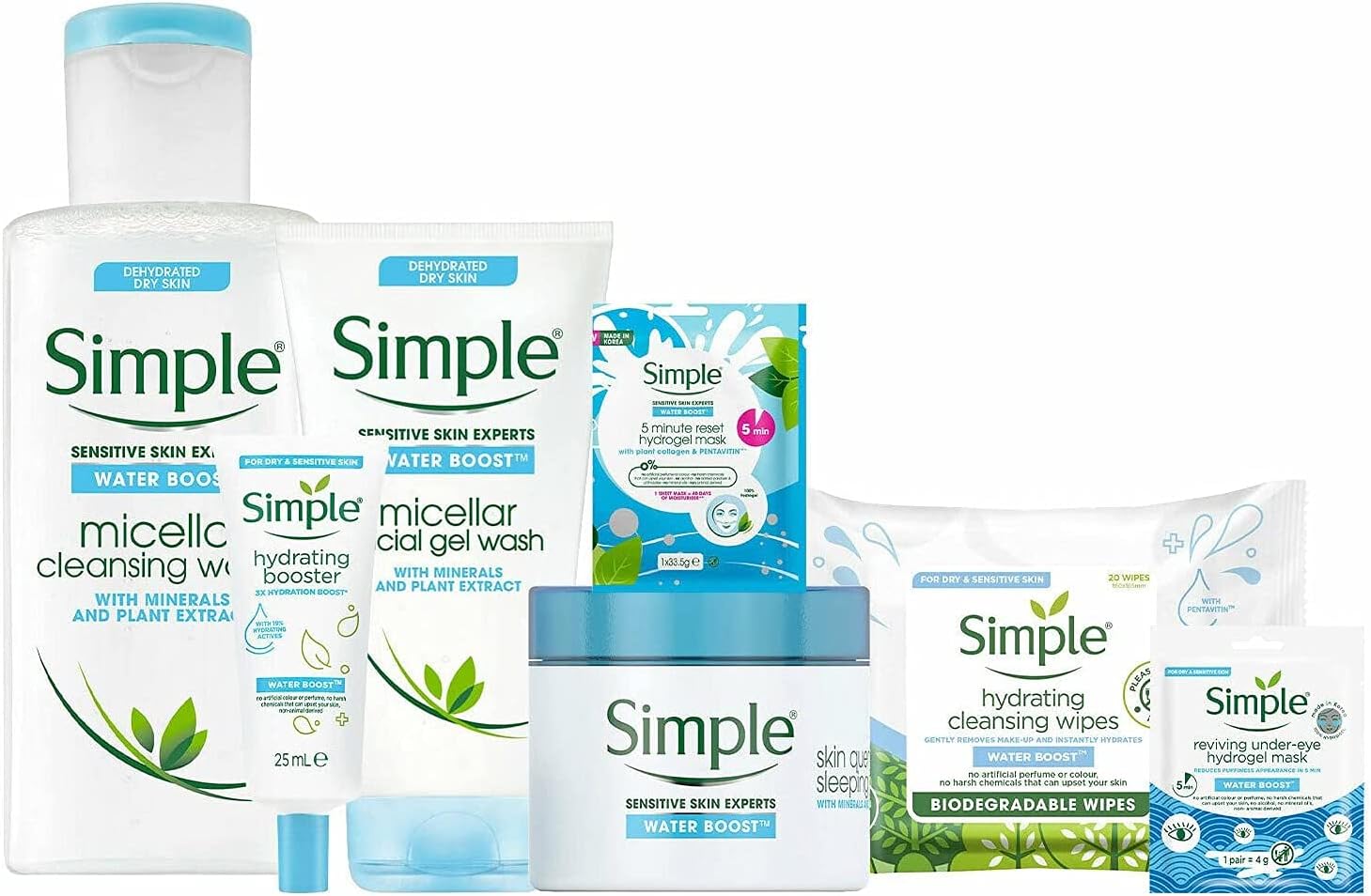 Simple Water Boost Skin Quench Sleeping Cream Moisturiser helps reverse ...