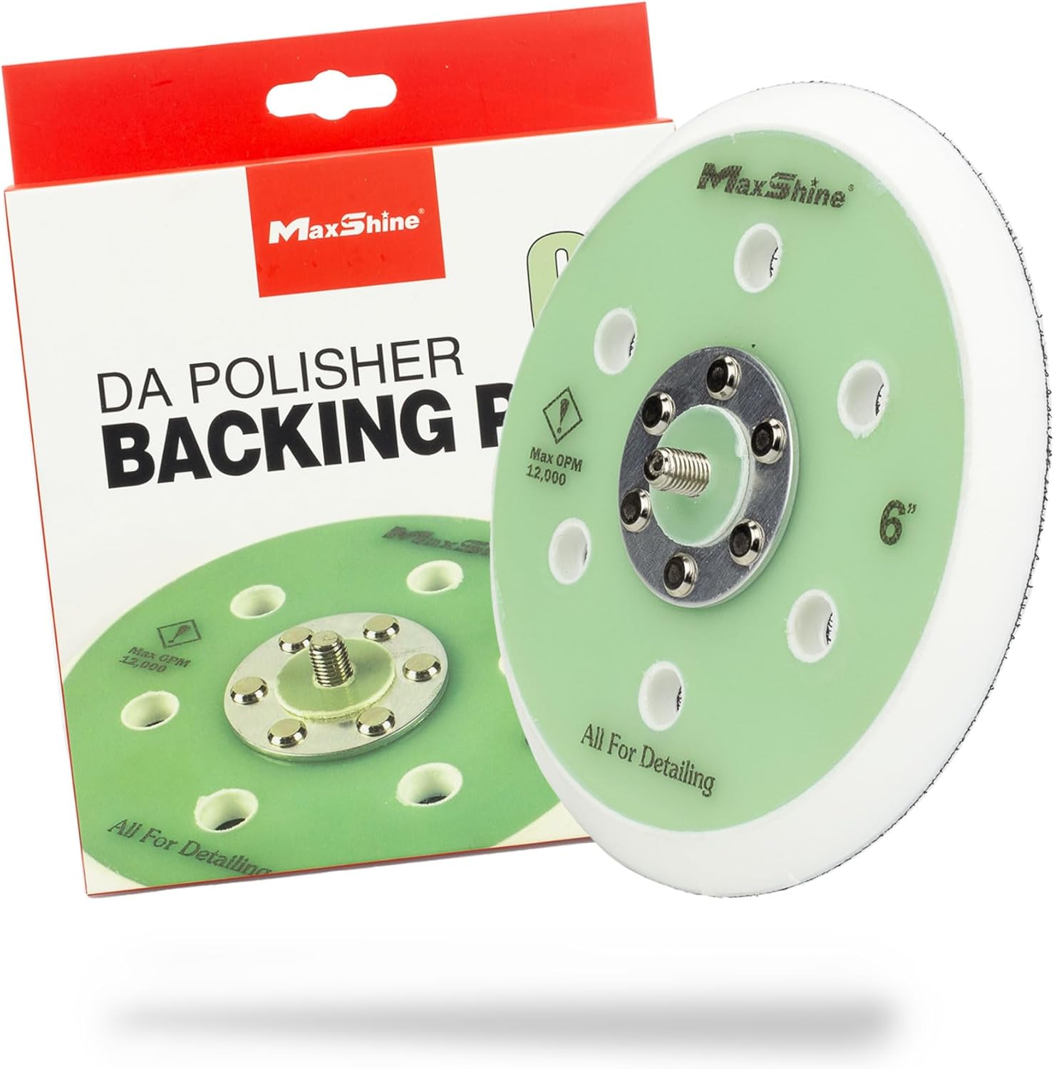 Amazon.com: Maxshine Universal 6” Hook & Loop Dual Action Backing Plate ...