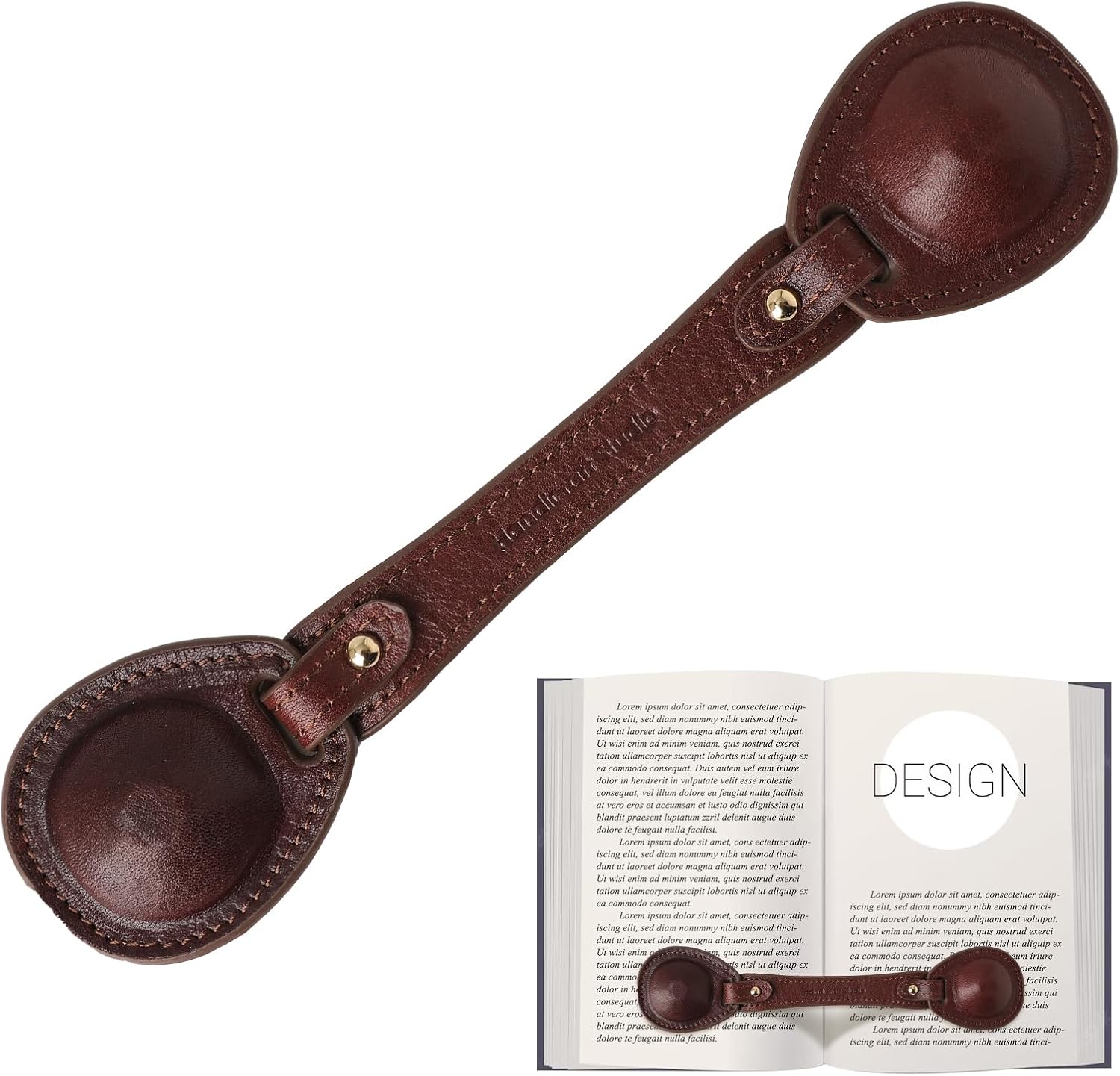 Amazon.com: VANTOO Leather Weighted Book Page Holder for Women Men ...