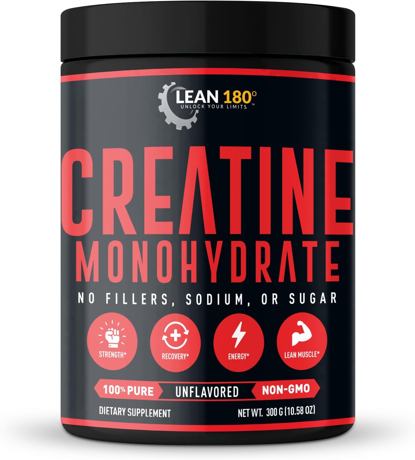 Amazon.com: Lean 180 | Best Creatine Monohydrate Supplement | 100% Pure ...