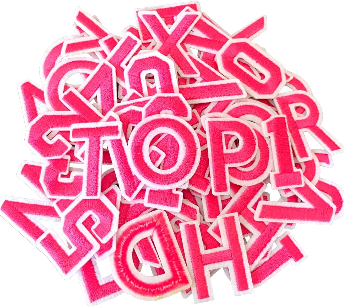 Amazon.com: WILDREEDS 72 Pcs Letters and Numbers Patch, Alphabet A-Z ...