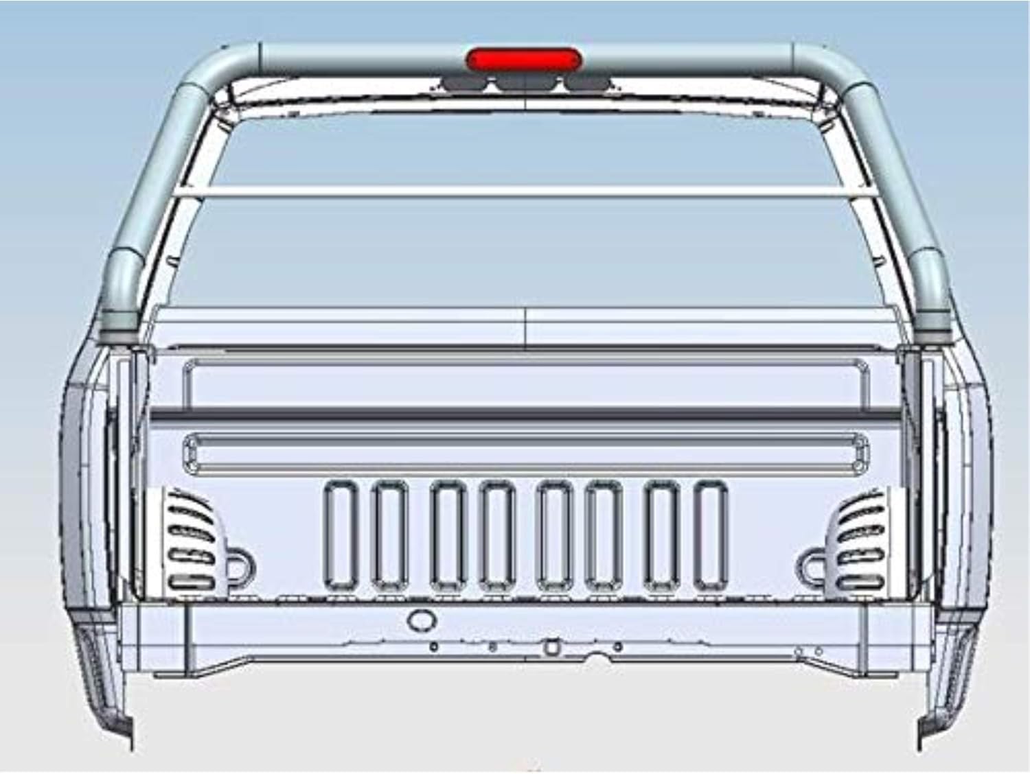 Black Horse Off Road Black Classic Roll Bar RB015BK Compatible with ...