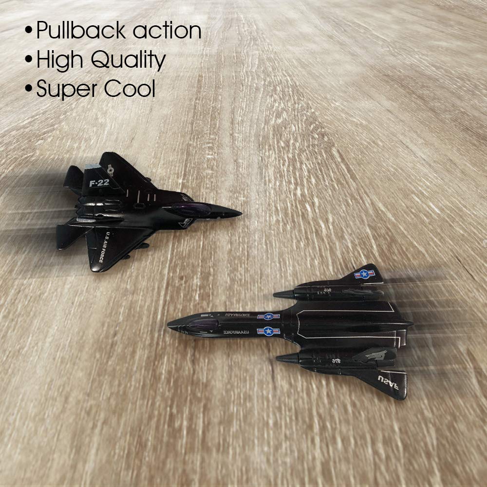 Buy ArtCreativity Diecast Stealth Bomber Toy Jets with Pullback ...