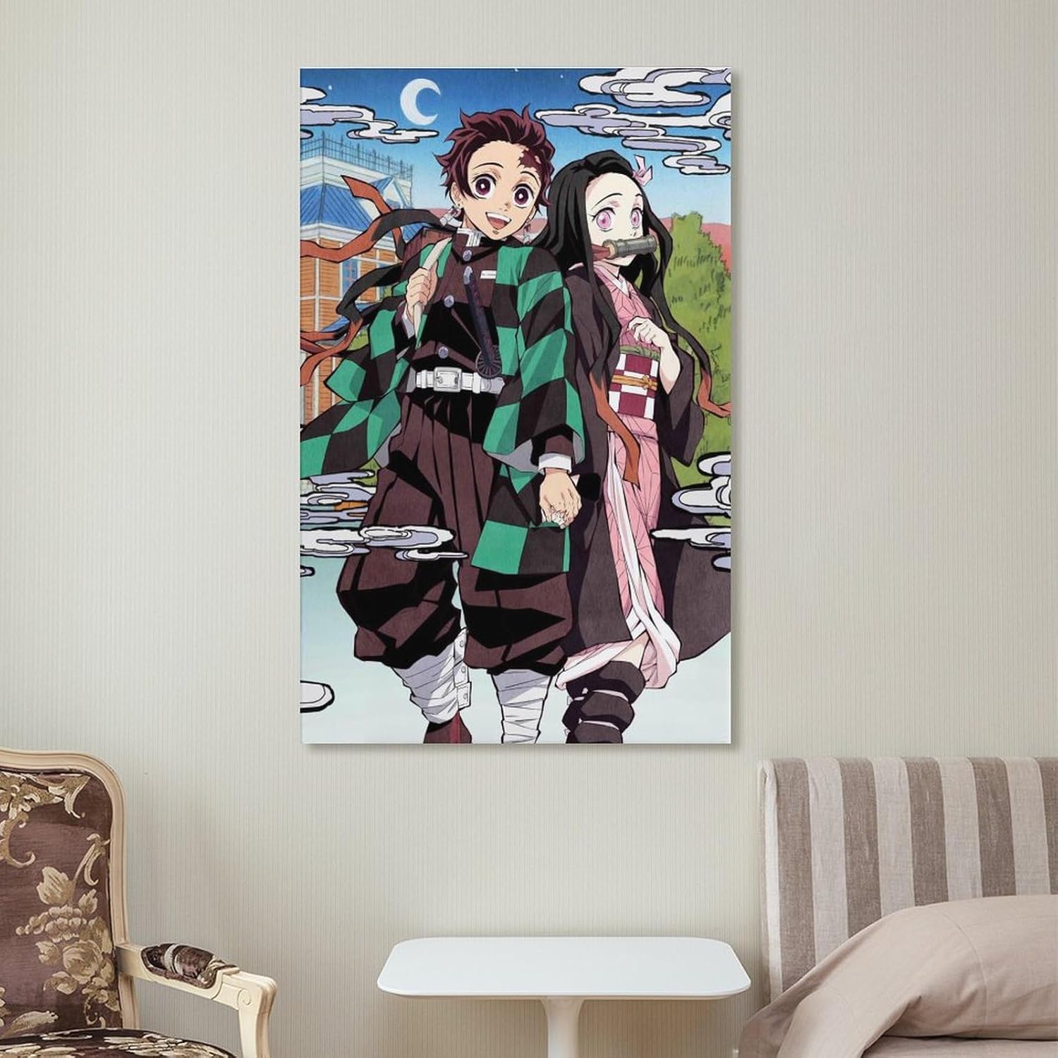 Demon Layer Poster, Siblings Standing Back to Back, Tanjiro Kamado And ...